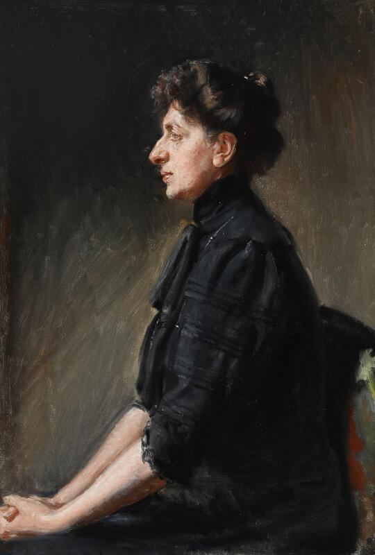 Michael Peter Ancher | Four fishermen in a boat at sea off Skagen (1903 ...