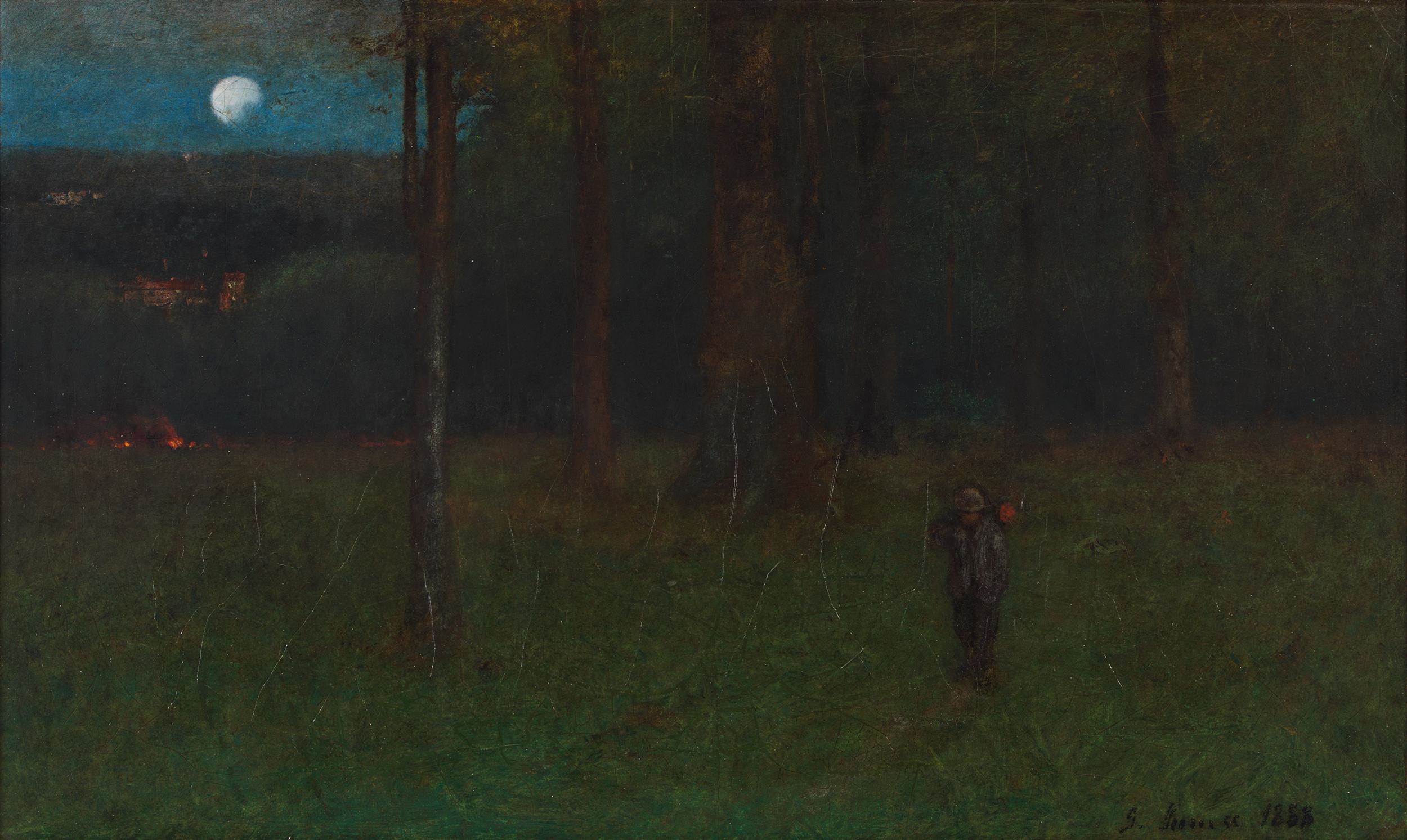 George Inness | Sunrise in the Apple Orchard (Circa 1892) | MutualArt