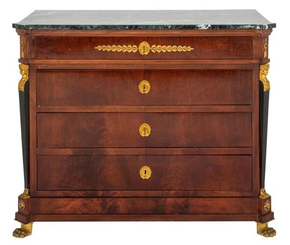 Bernard Molitor | French Empire Revival retour d'Egypte four drawer ...