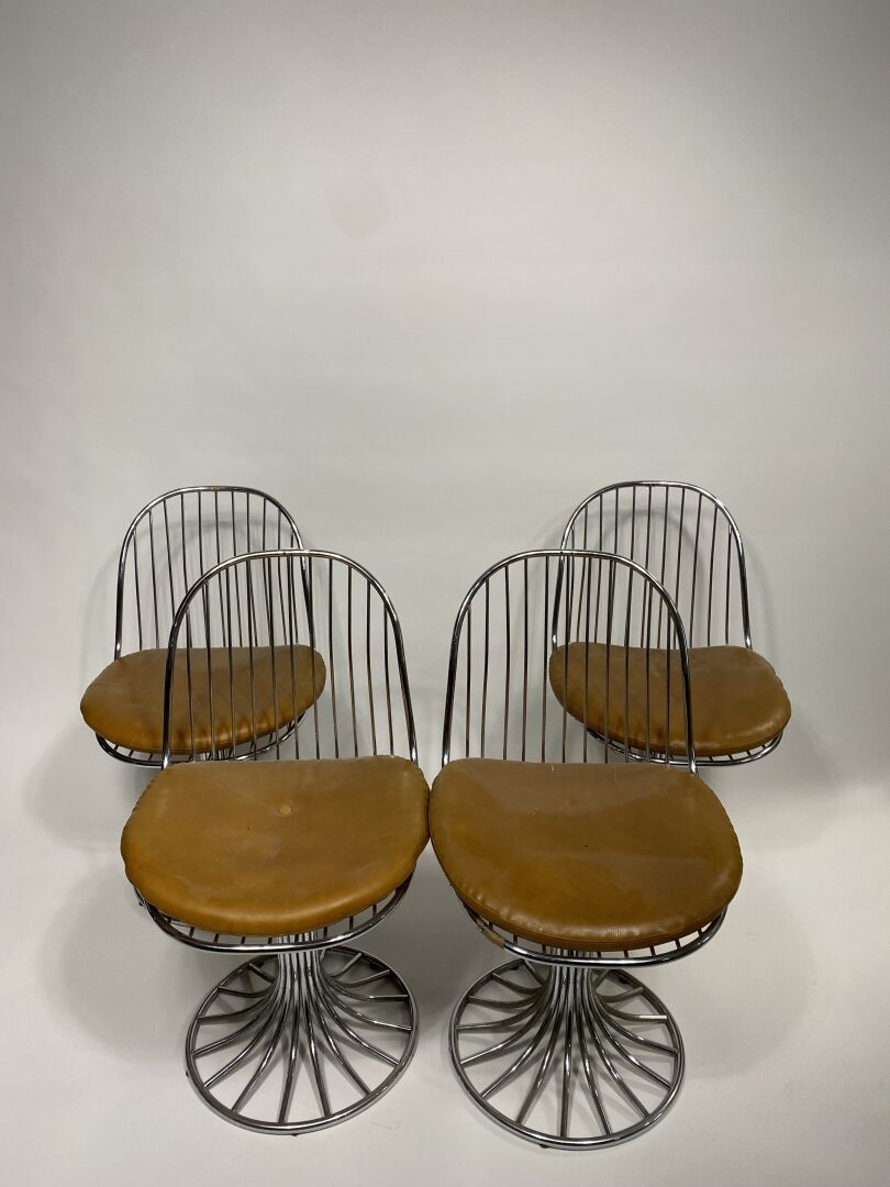 Gastone Rinaldi | Table de salle à manger et ses quatre chaises (1965 ...