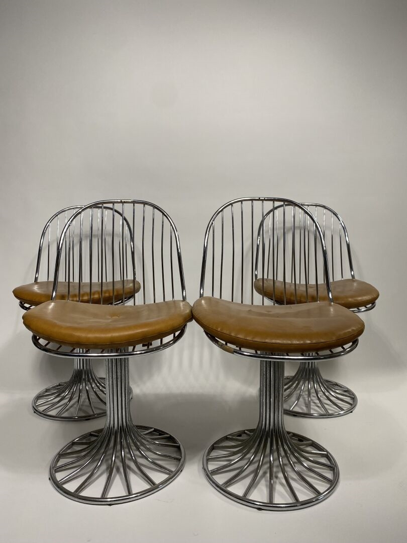 Gastone Rinaldi | Table de salle à manger et ses quatre chaises (1965 ...