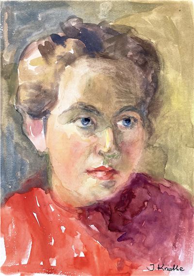 Irena Knothe | Portrait of a young girl (1904) | MutualArt