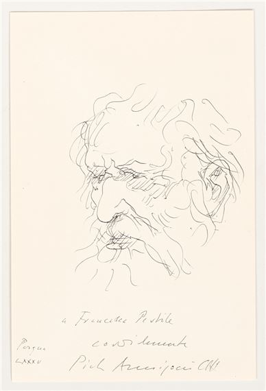 Pietro Annigoni | Six postcards with drawings and autographs | MutualArt