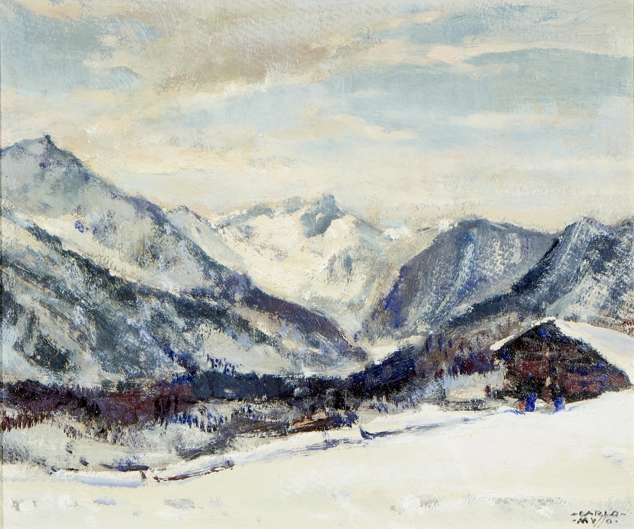 Carlo Musso | LOTTO DI DUE OPERE DI PAESAGGI MONTANI | MutualArt