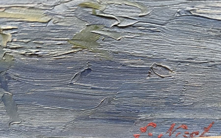 François Nicot | The coast in the Midi, seen from the sea | MutualArt