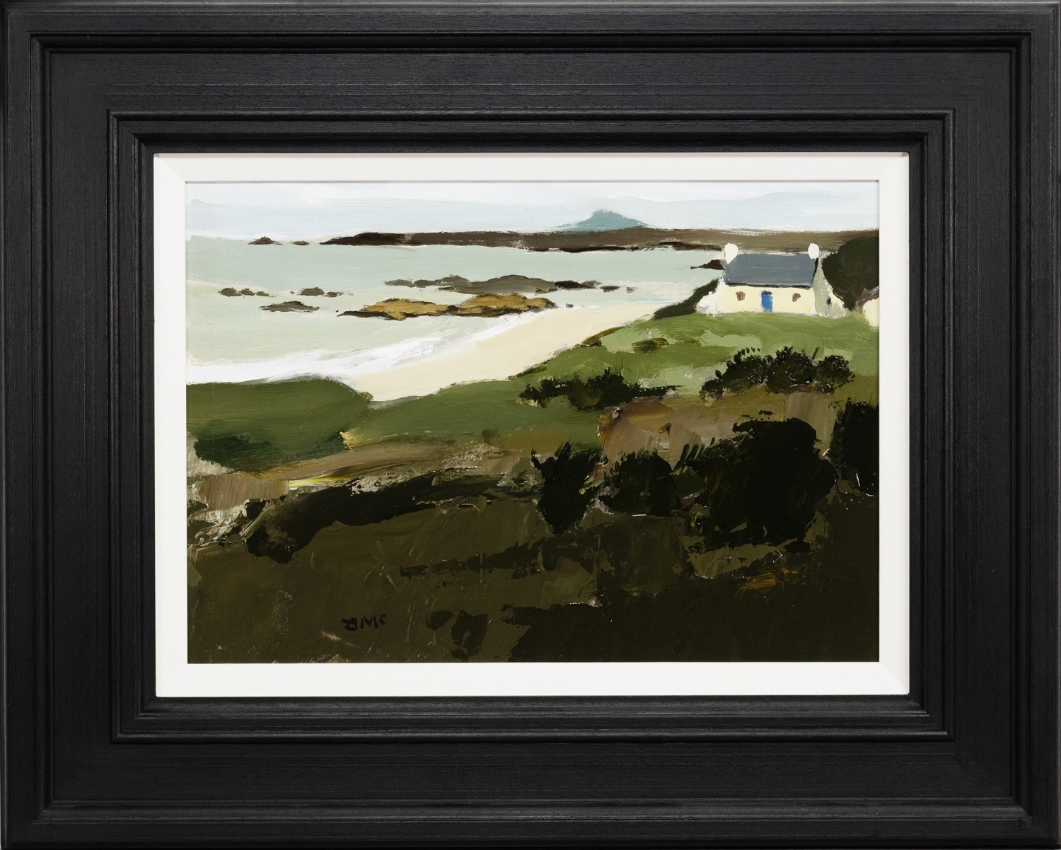 Donald McIntyre | WHITE COTTAGE ON THE COAST | MutualArt
