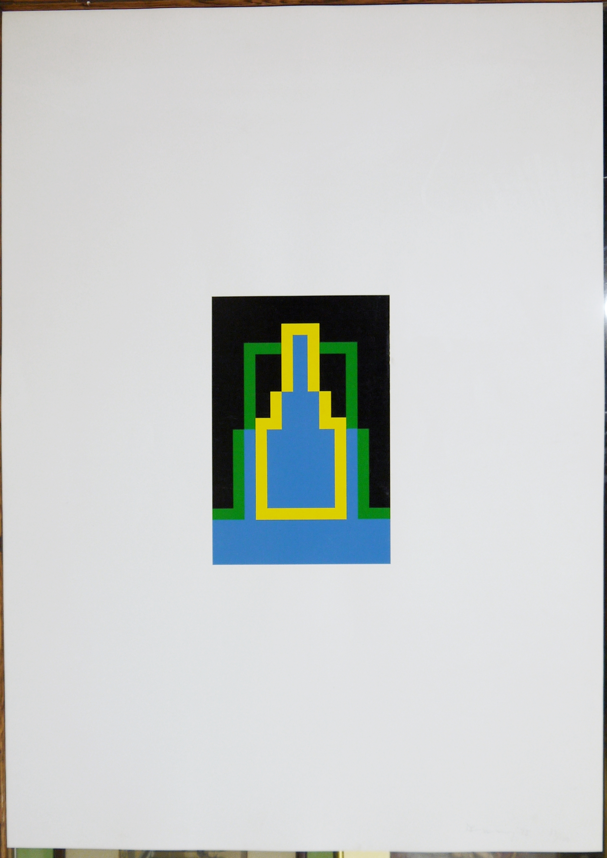 Robyn Denny | Thomas Suite V (blue & black) (1975) | MutualArt