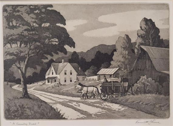 Kenneth Reeve | (2) Kenneth Reeve Aquatint Etchings | MutualArt