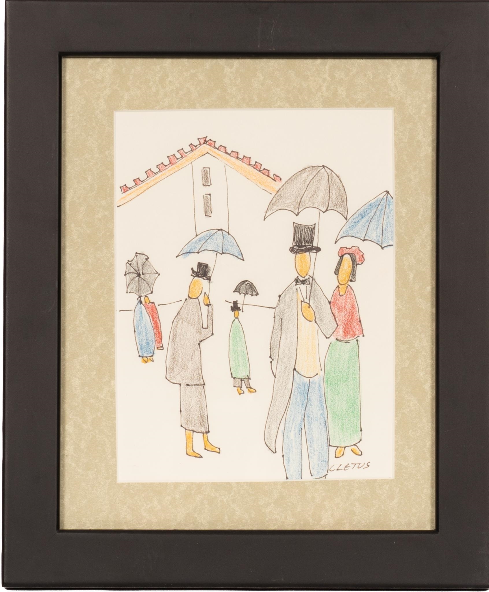 Brother Cletus Behlmann | Rainy Street scene | MutualArt