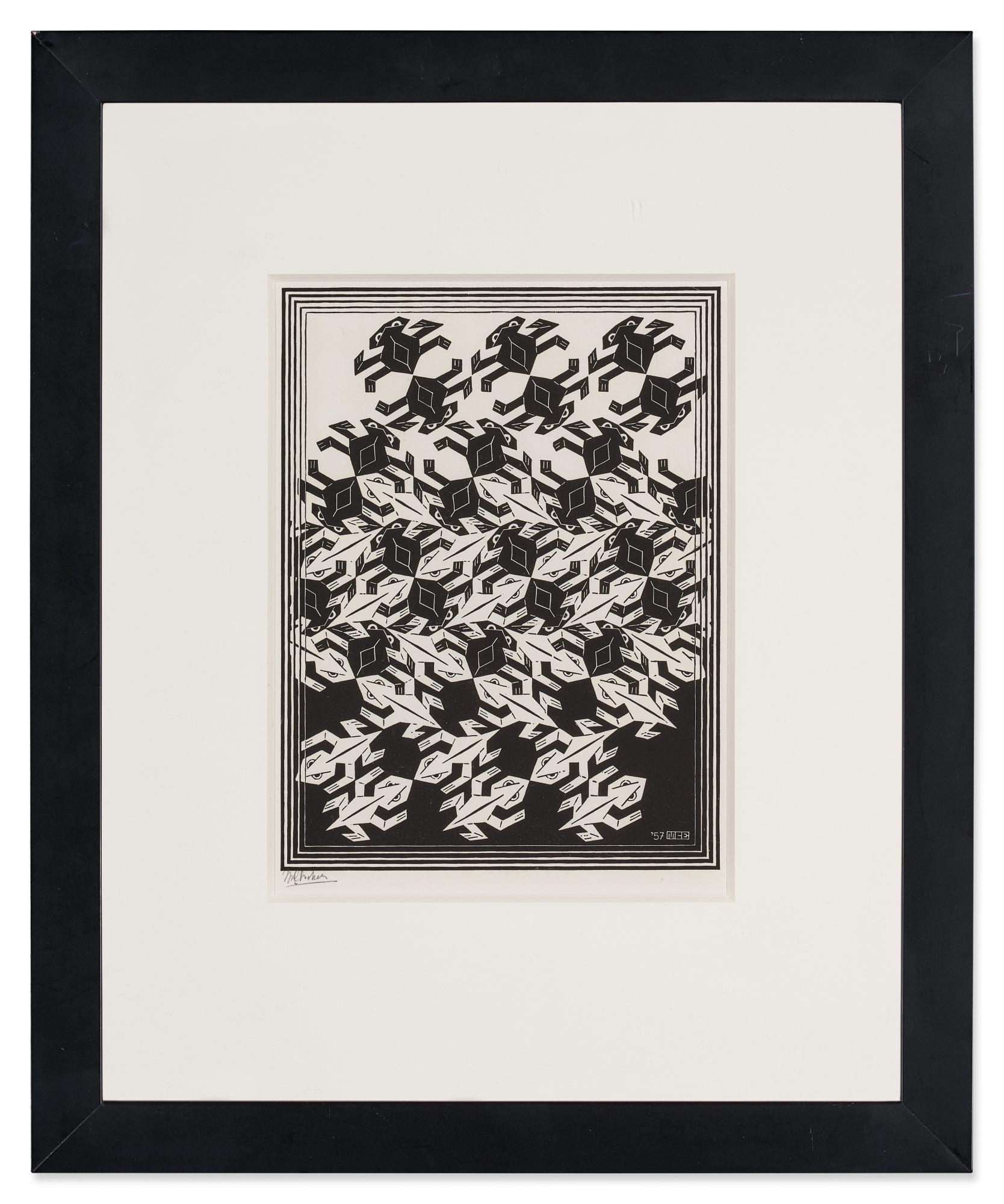 Maurits Cornelis Escher | Regular Division of the Plane V (B. 420 ...