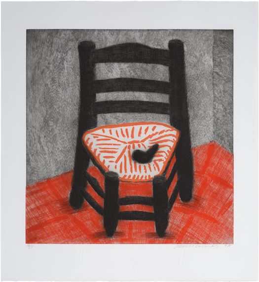 David Hockney | Van Gogh Chair (Black) (1998) | MutualArt