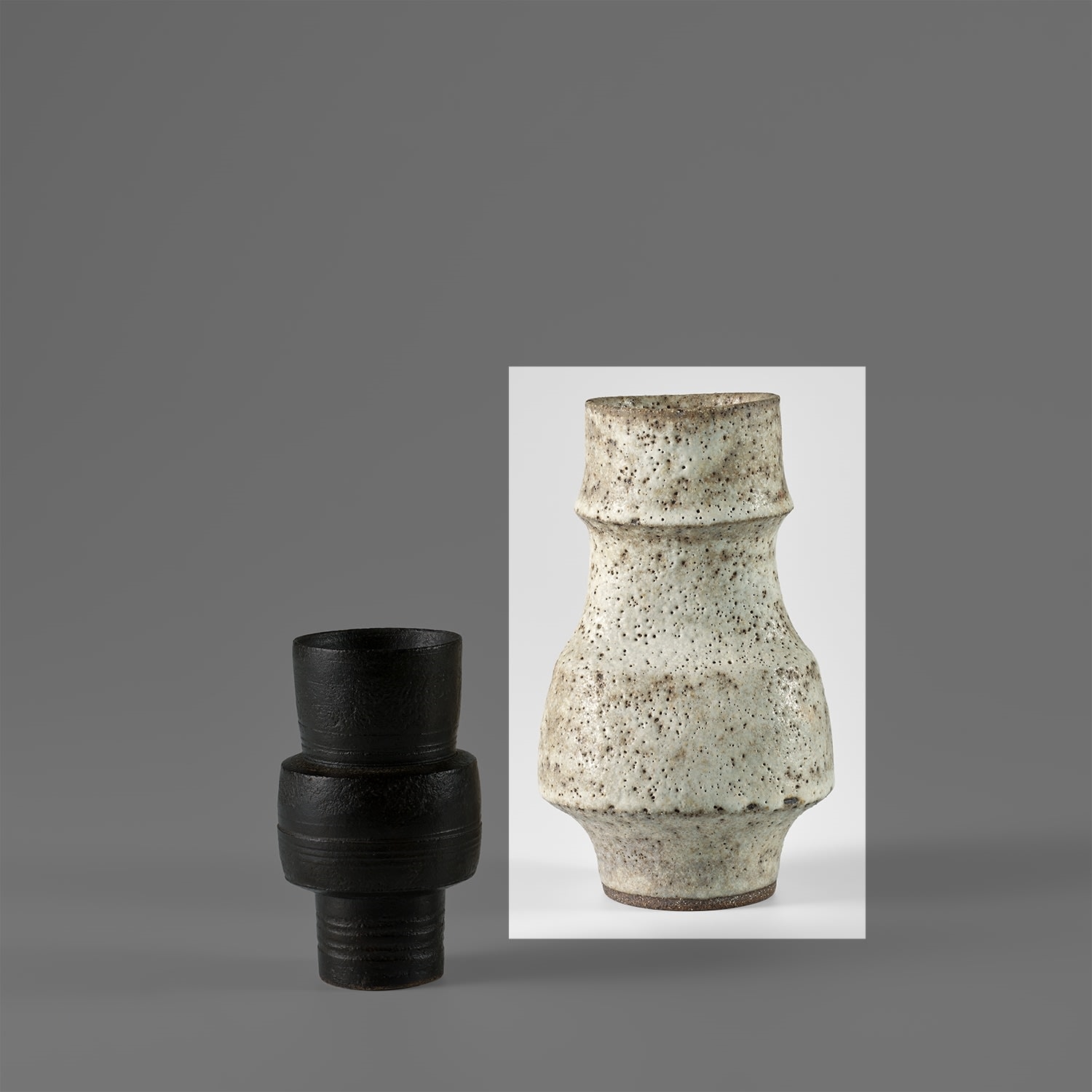 Lucie Rie | Vase with oval lip (1980) | MutualArt