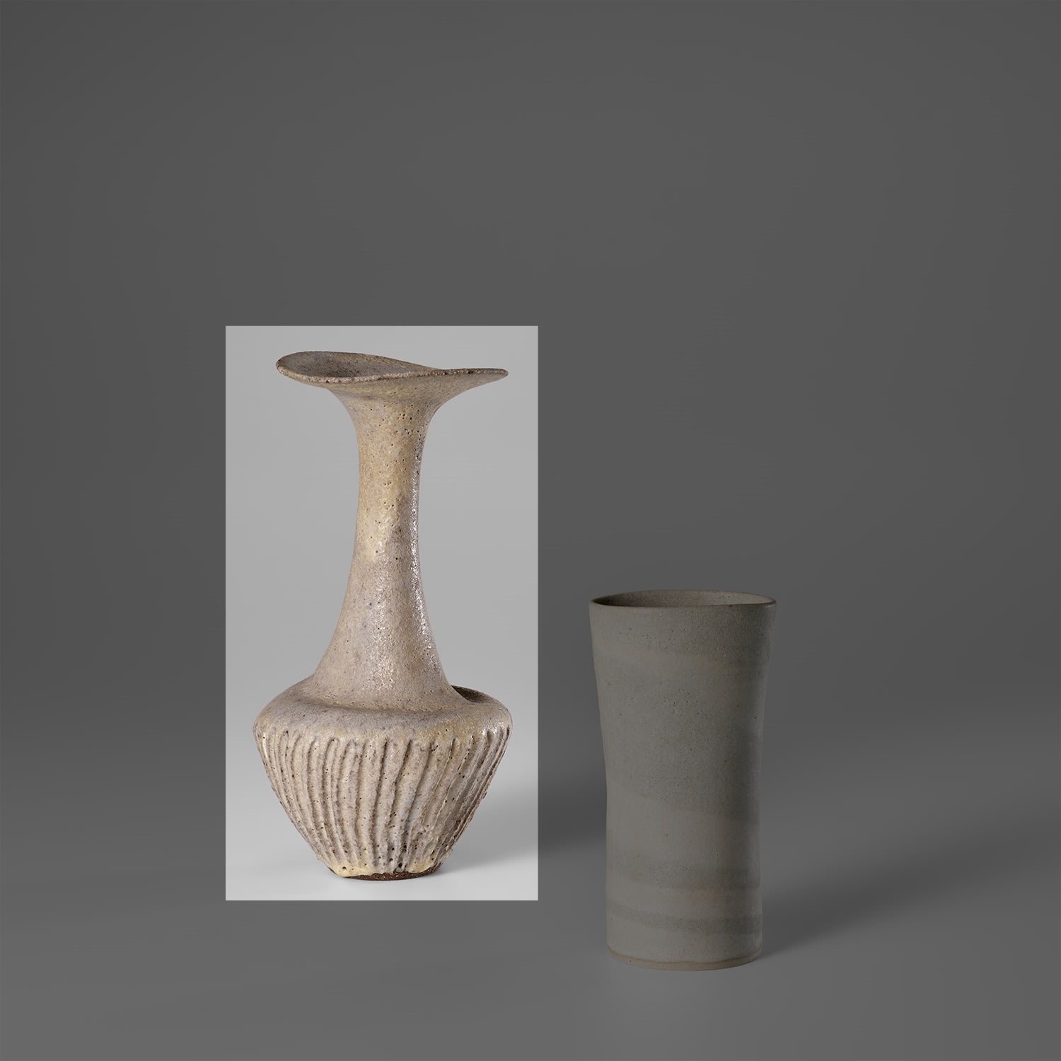 Lucie Rie | Vase with flaring lip (1970) | MutualArt