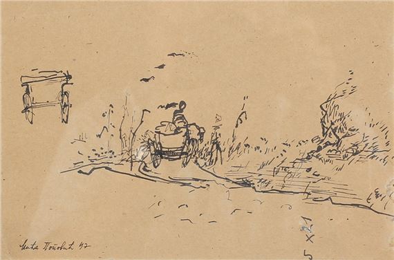 Mica Popović | Zaprega na putu (1947) | MutualArt