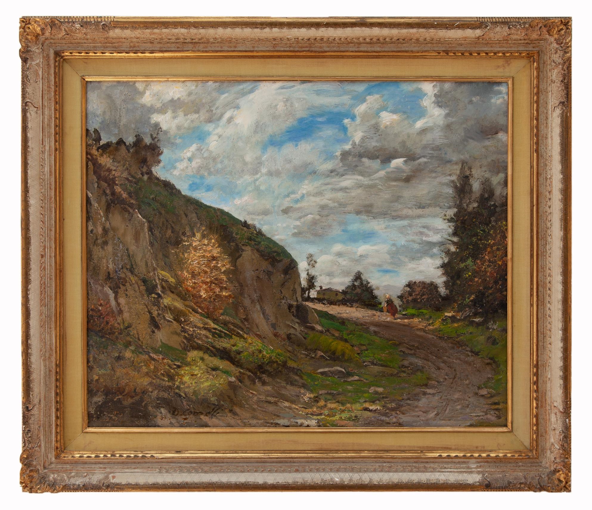 Dante Comelli | Paesaggio montano con figura | MutualArt