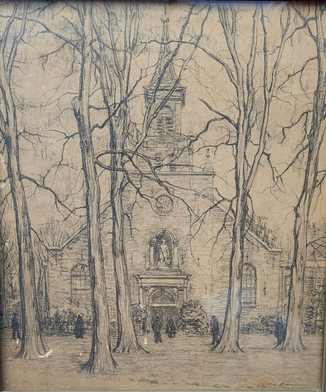 Co Breman | De kerkgang in Laren | MutualArt