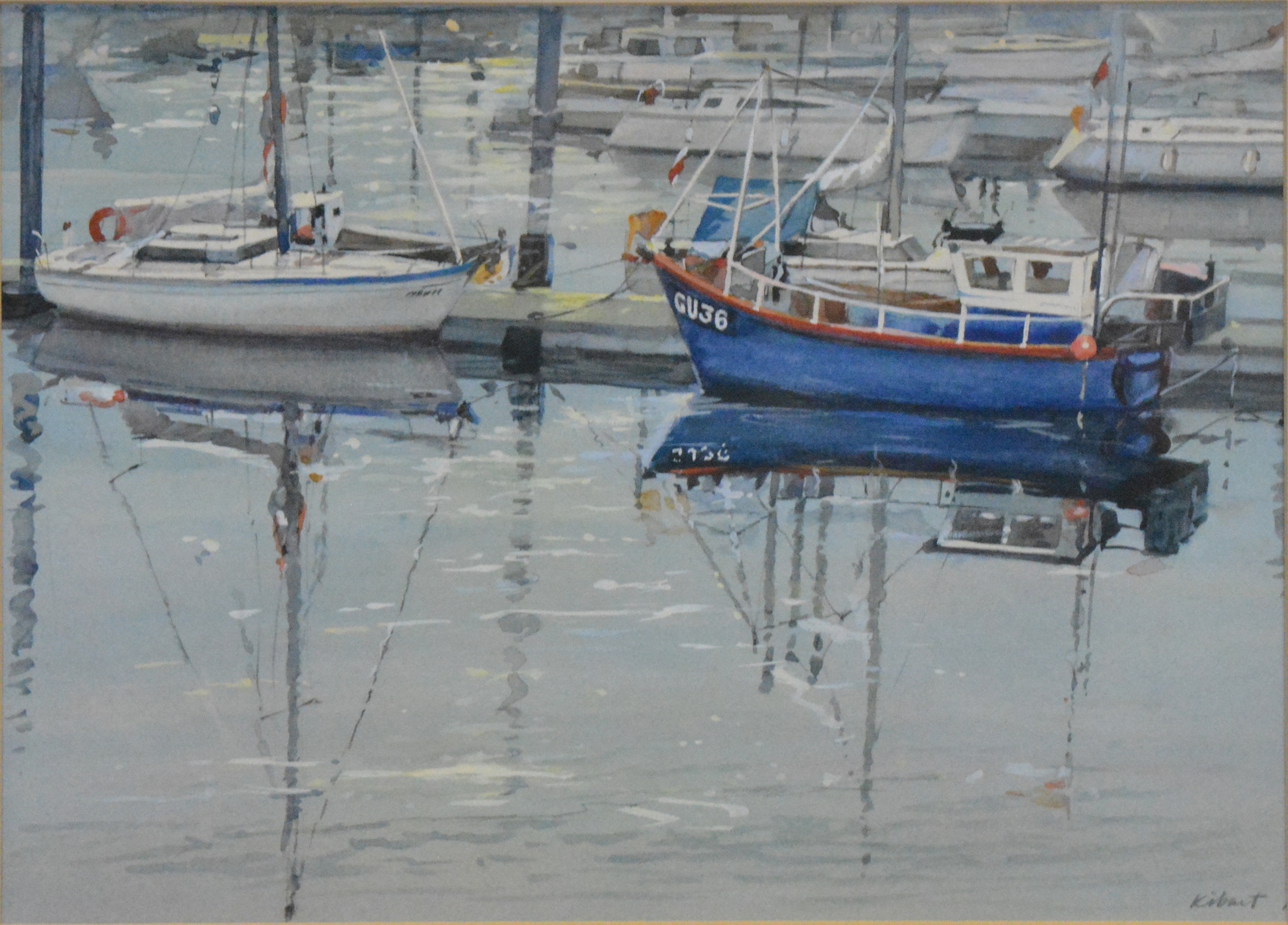 James Kibart | Marina reflections | MutualArt