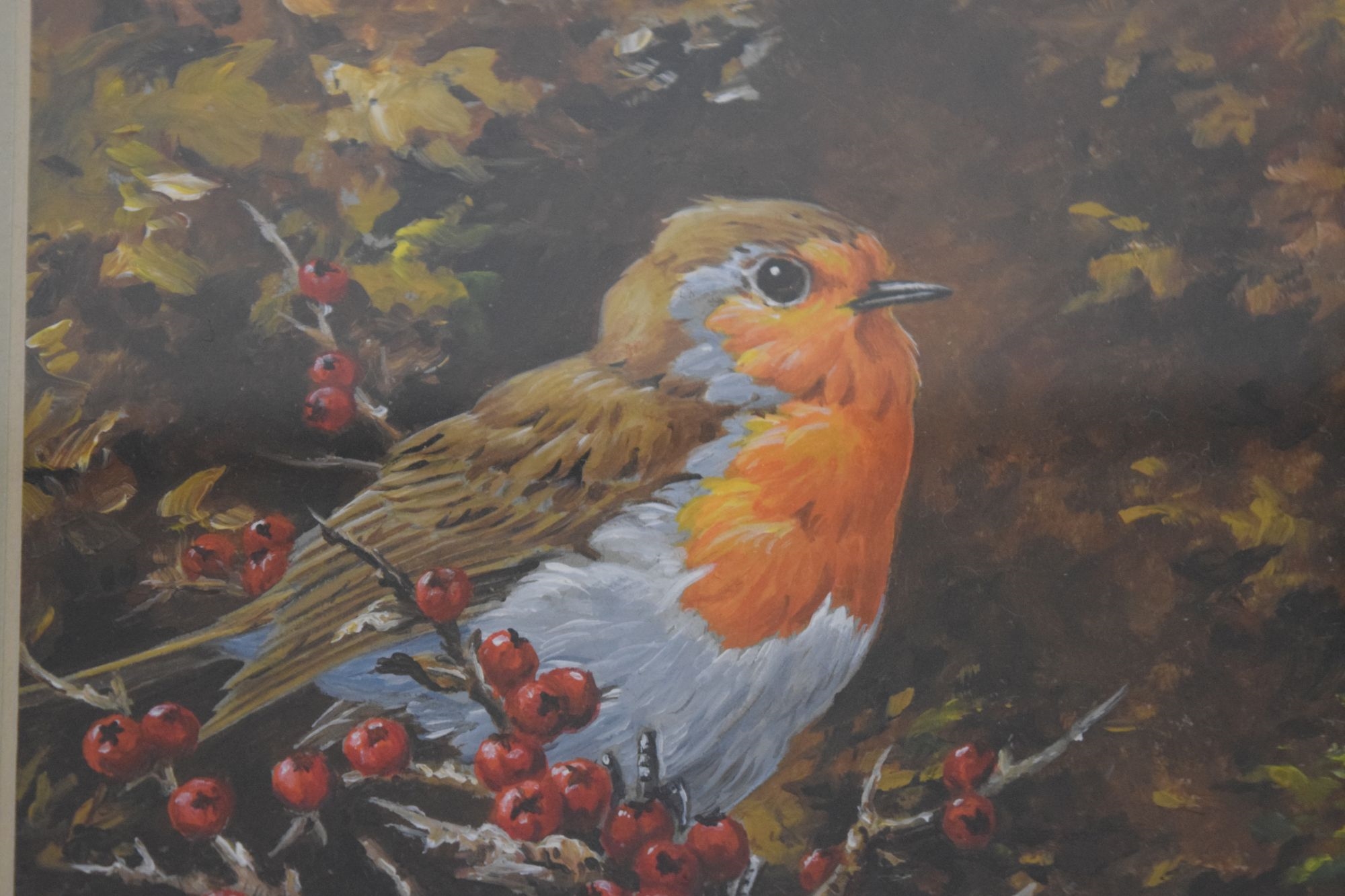 Martin Rumary | Robins in seasonal treetops | MutualArt