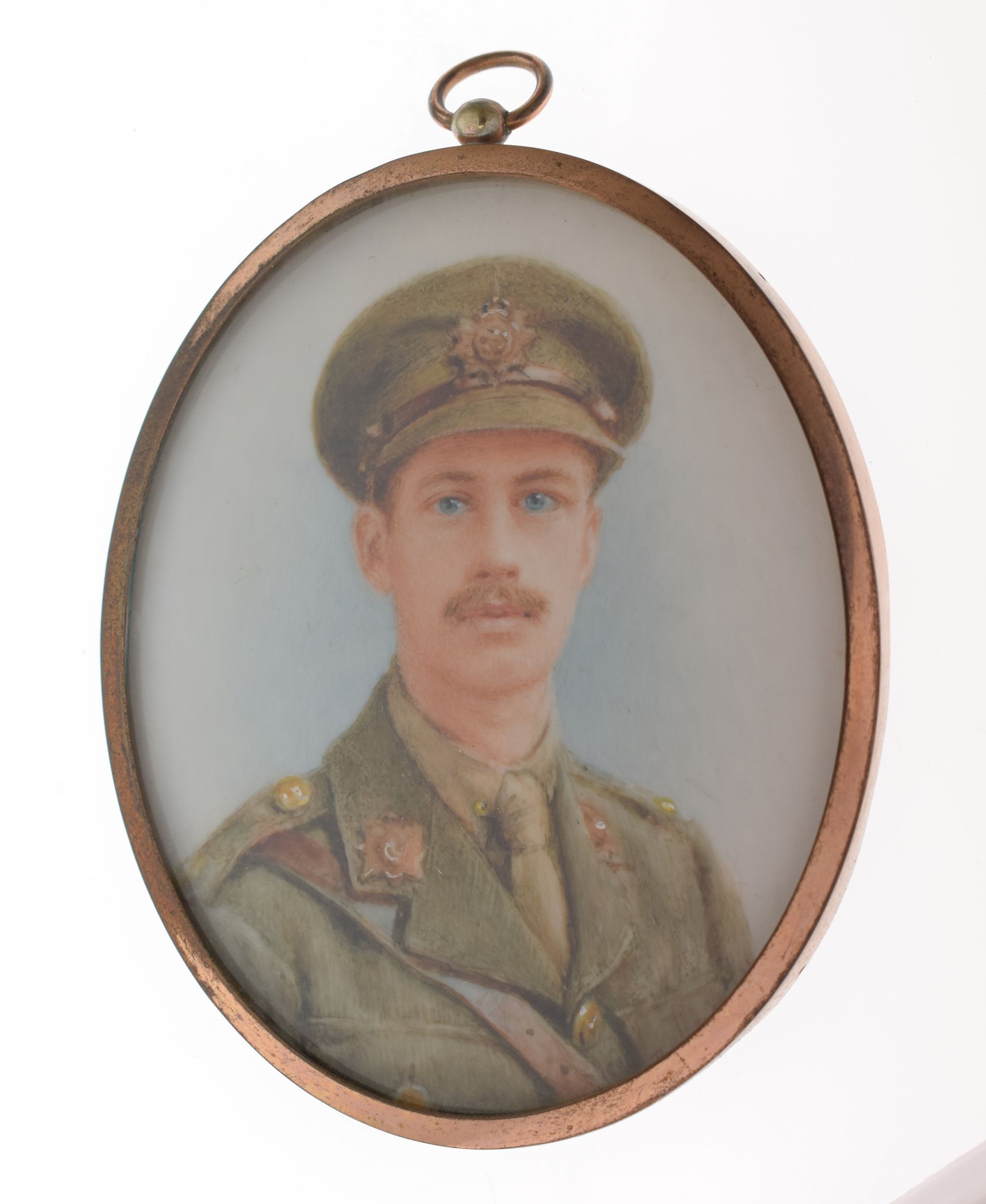 English School | First World War oval portrait miniature | MutualArt