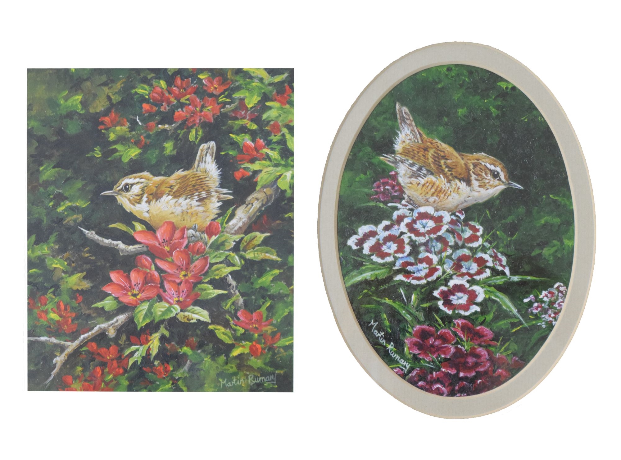 Martin Rumary | Wrens with flowers and foliage | MutualArt