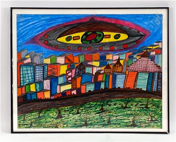 Ionel Talpazan | From an exhibition of Outsider alien art | MutualArt