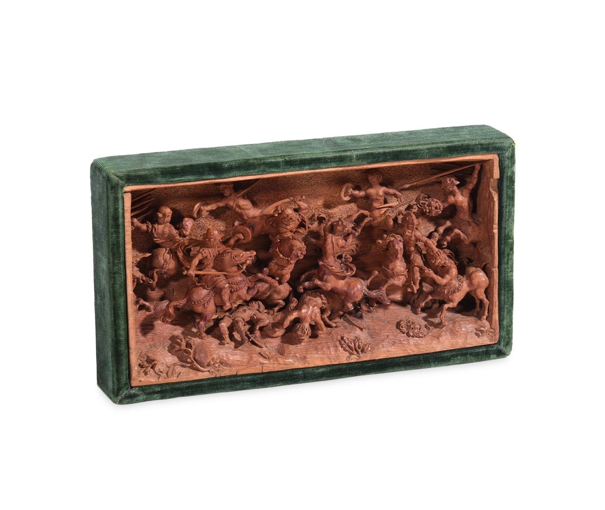 German School, 17th Century | A GERMAN CARVED WOOD DEEP RELIEF SCENE OF ...