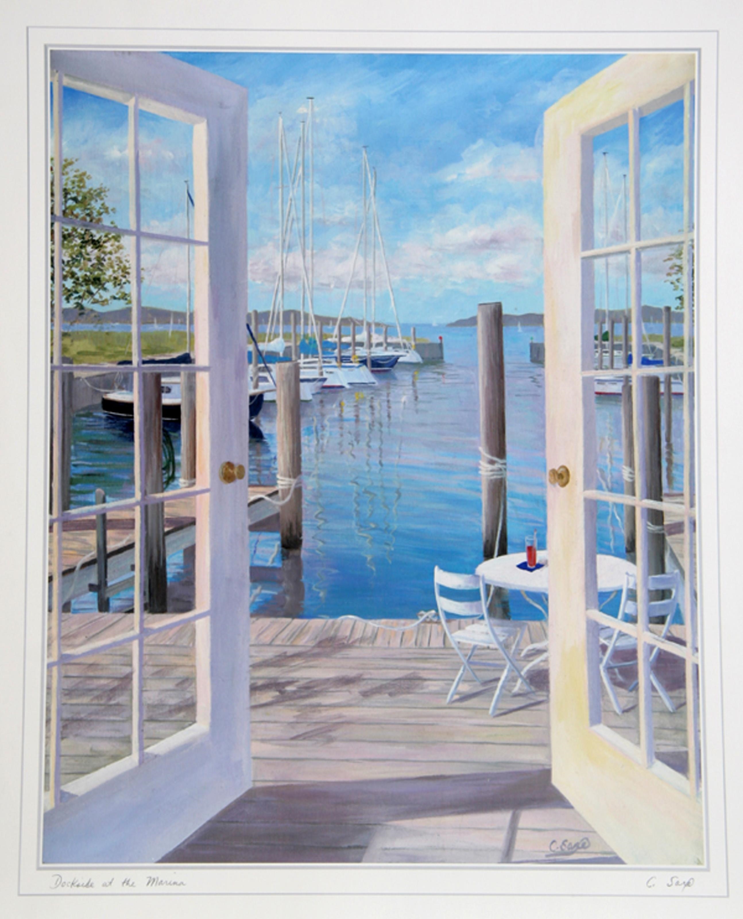 Carol Saxe | DOCKSIDE AT THE MARINA (2001) | MutualArt