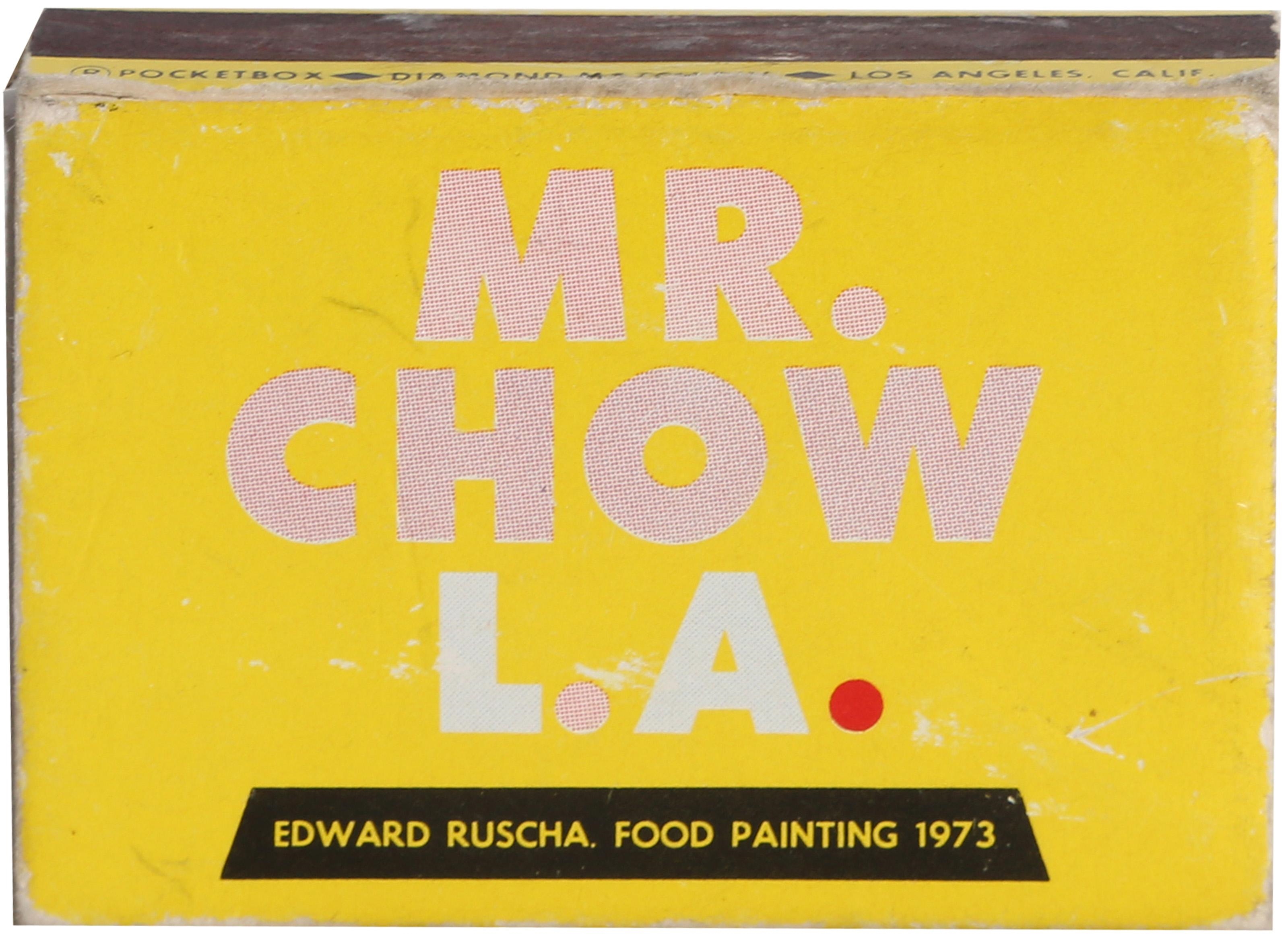 Ed Ruscha | MR.CHOW MATCHBOX (1984) | MutualArt