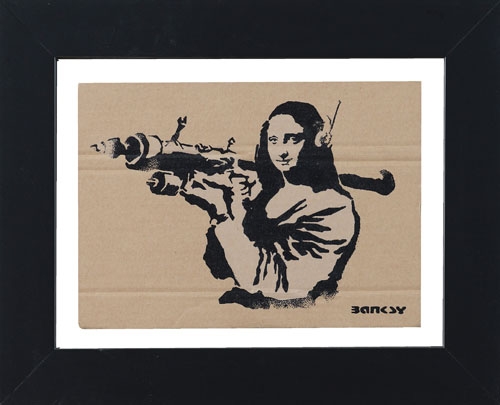 Banksy | Mona Lisa bazooka (2015) | MutualArt