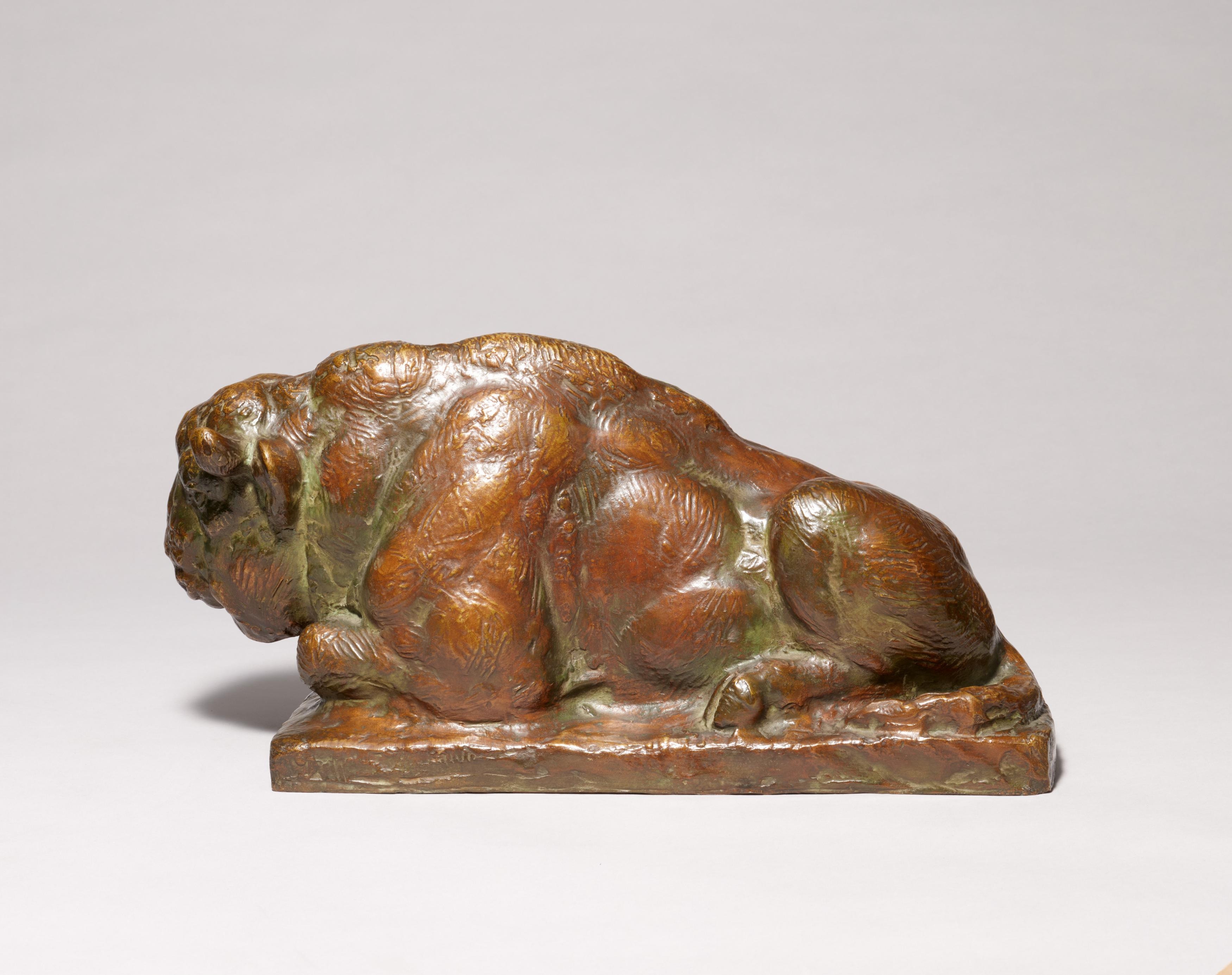 August Gaul | Lying Bison. (1906) | MutualArt