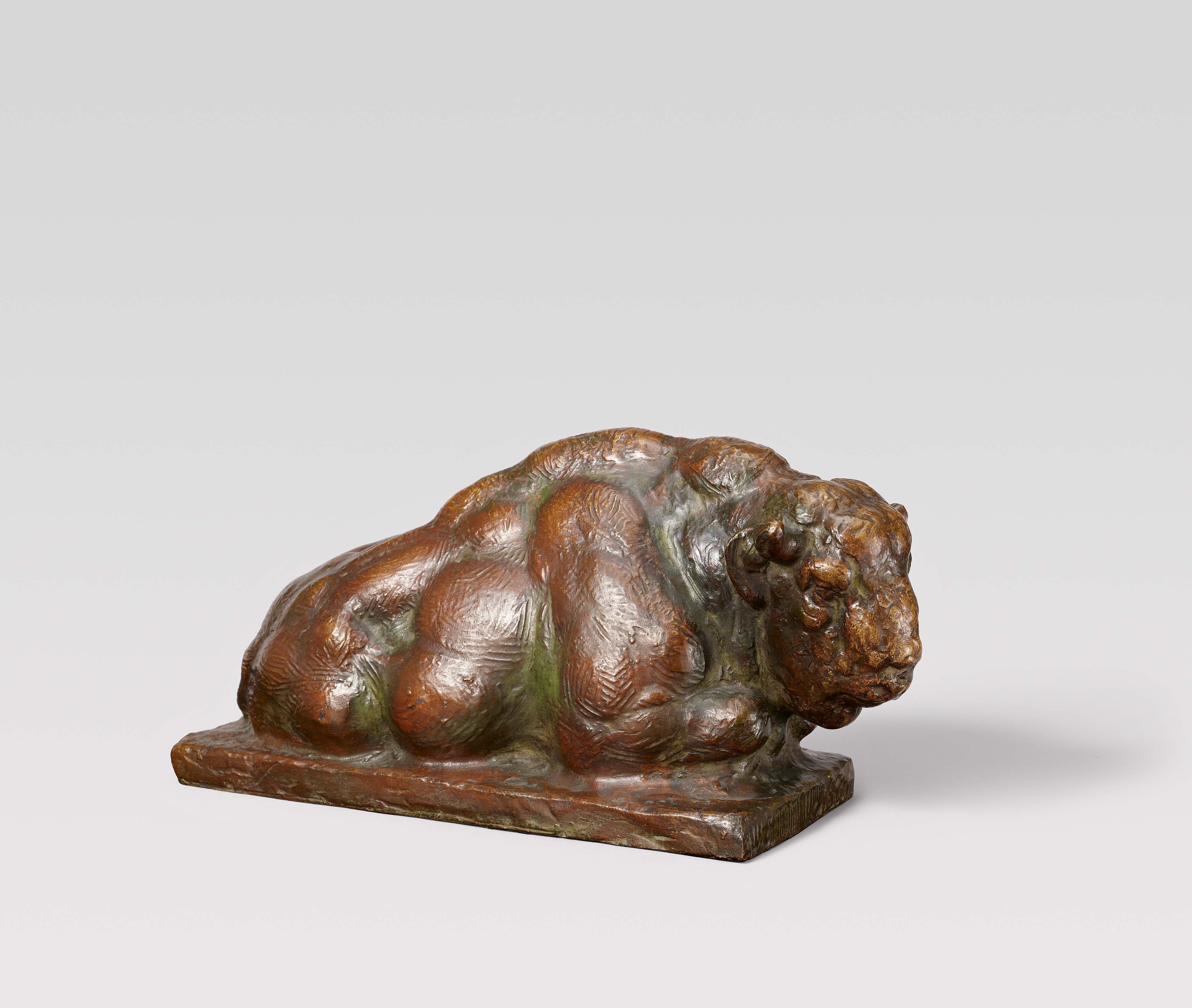 August Gaul | Lying Bison. (1906) | MutualArt
