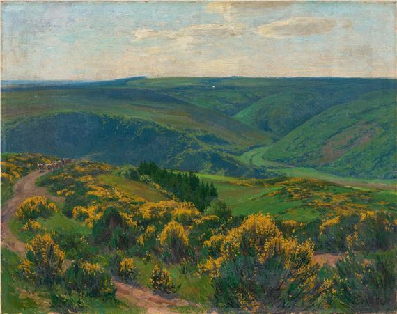 Fritz von Wille | Blooming Gorse on Mosenberg Mountain | MutualArt