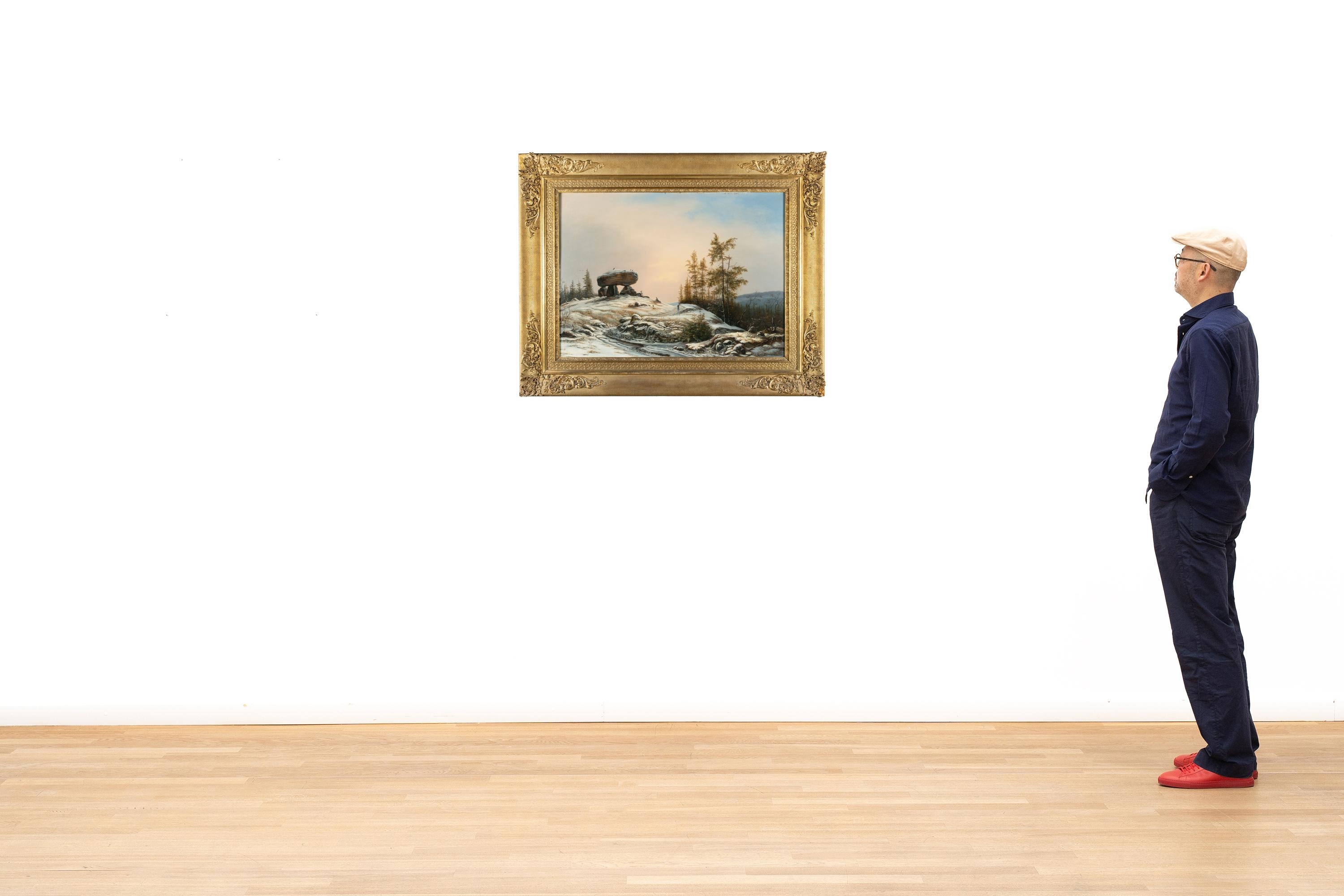 F.M.E. Fabritius Tengnagel | Winter landscape with ancient burial ...