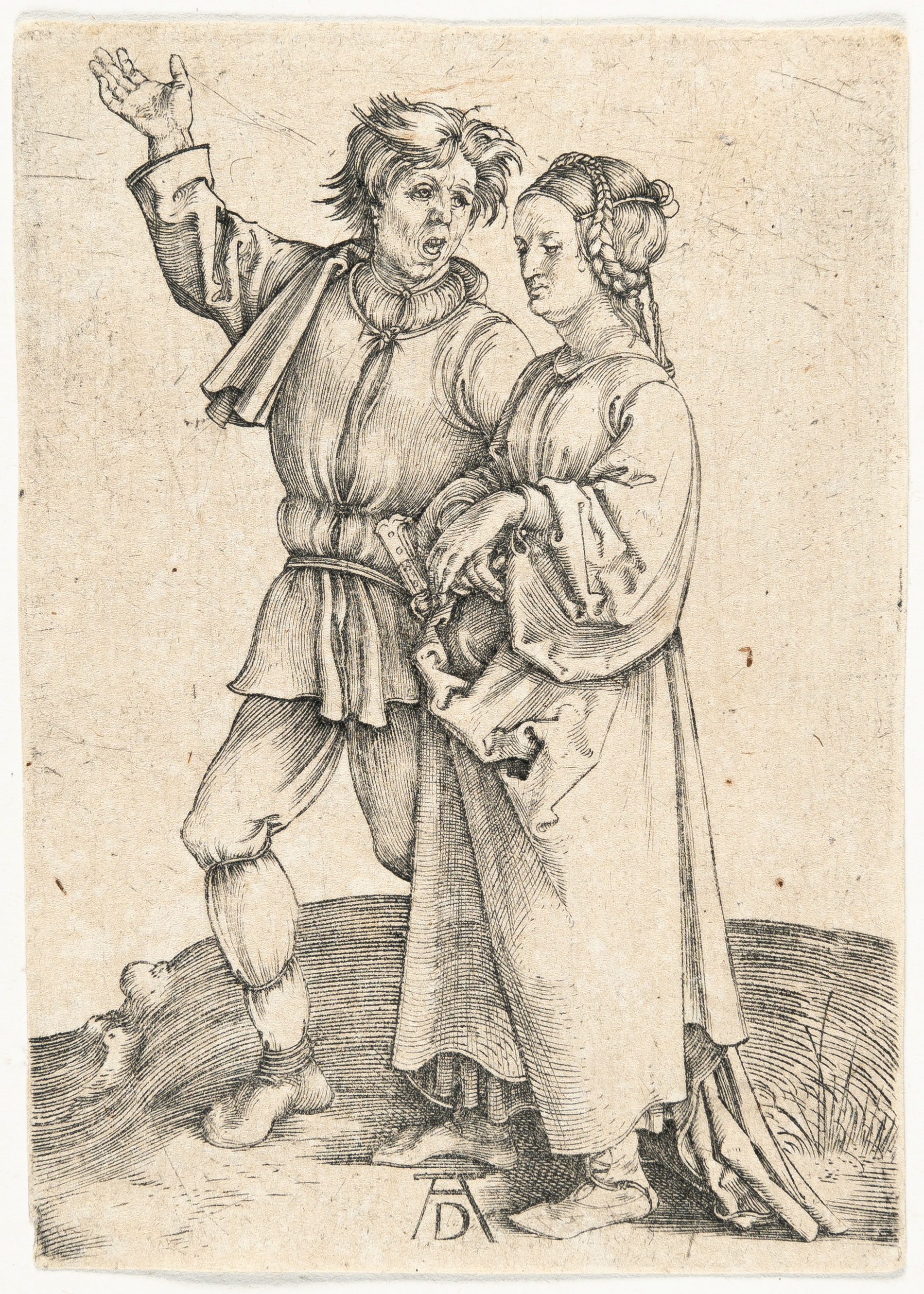 Albrecht Dürer | The young farmer and his wife (1497) | MutualArt