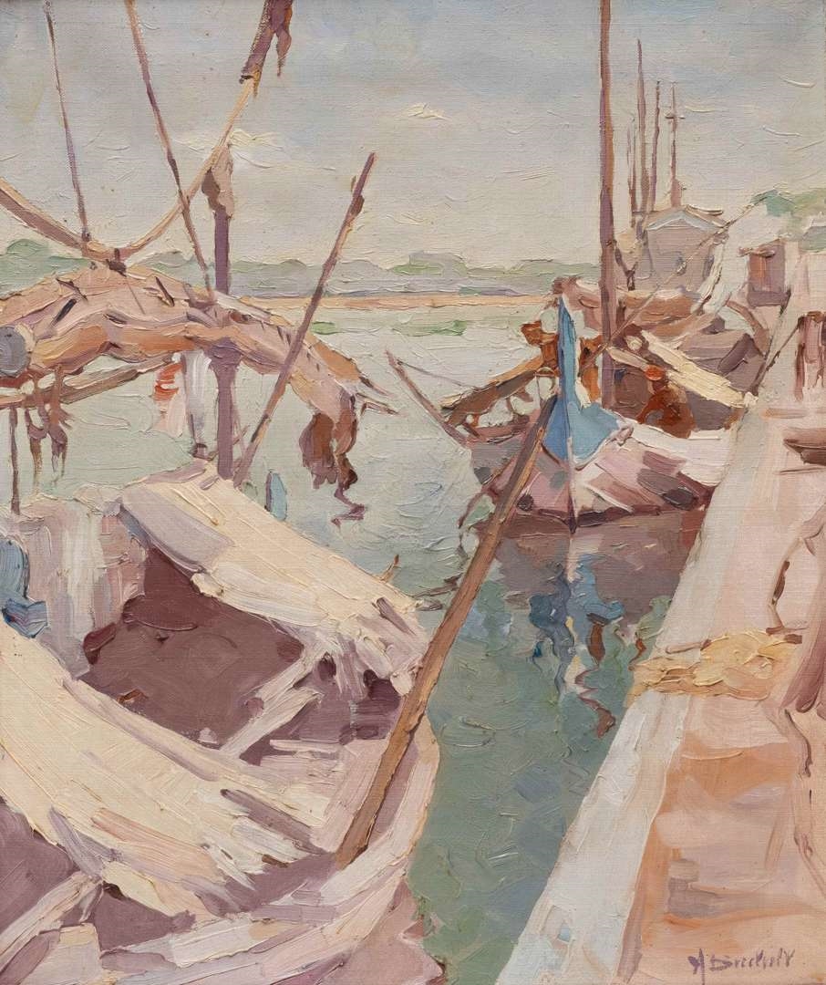 Dolf Breetvelt | Fishing boats in the port of Surabaya | MutualArt