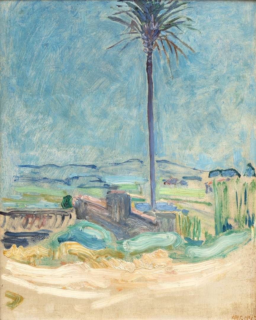 Adriaan Herman Gouwe | A palm tree in Les Sablettes, France | MutualArt