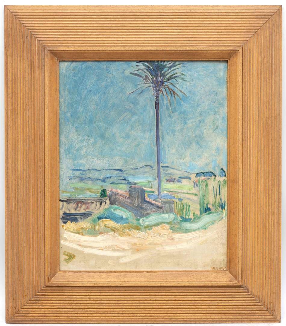 Adriaan Herman Gouwe | A palm tree in Les Sablettes, France | MutualArt