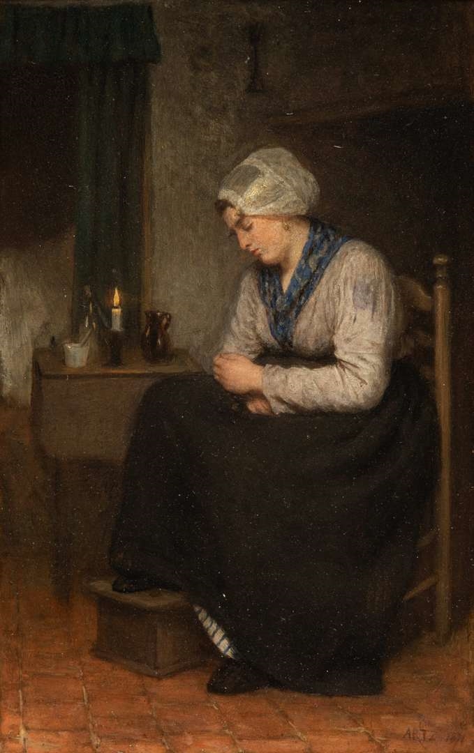 David Adolph Constant Artz | De vrijage: Courting | MutualArt