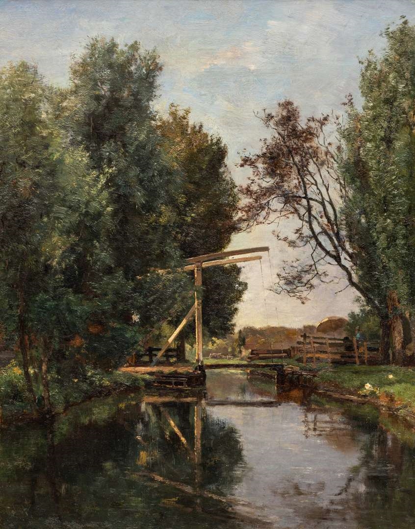 Paul Joseph Constantin Gabriel | A painter working 'en plein air' along ...