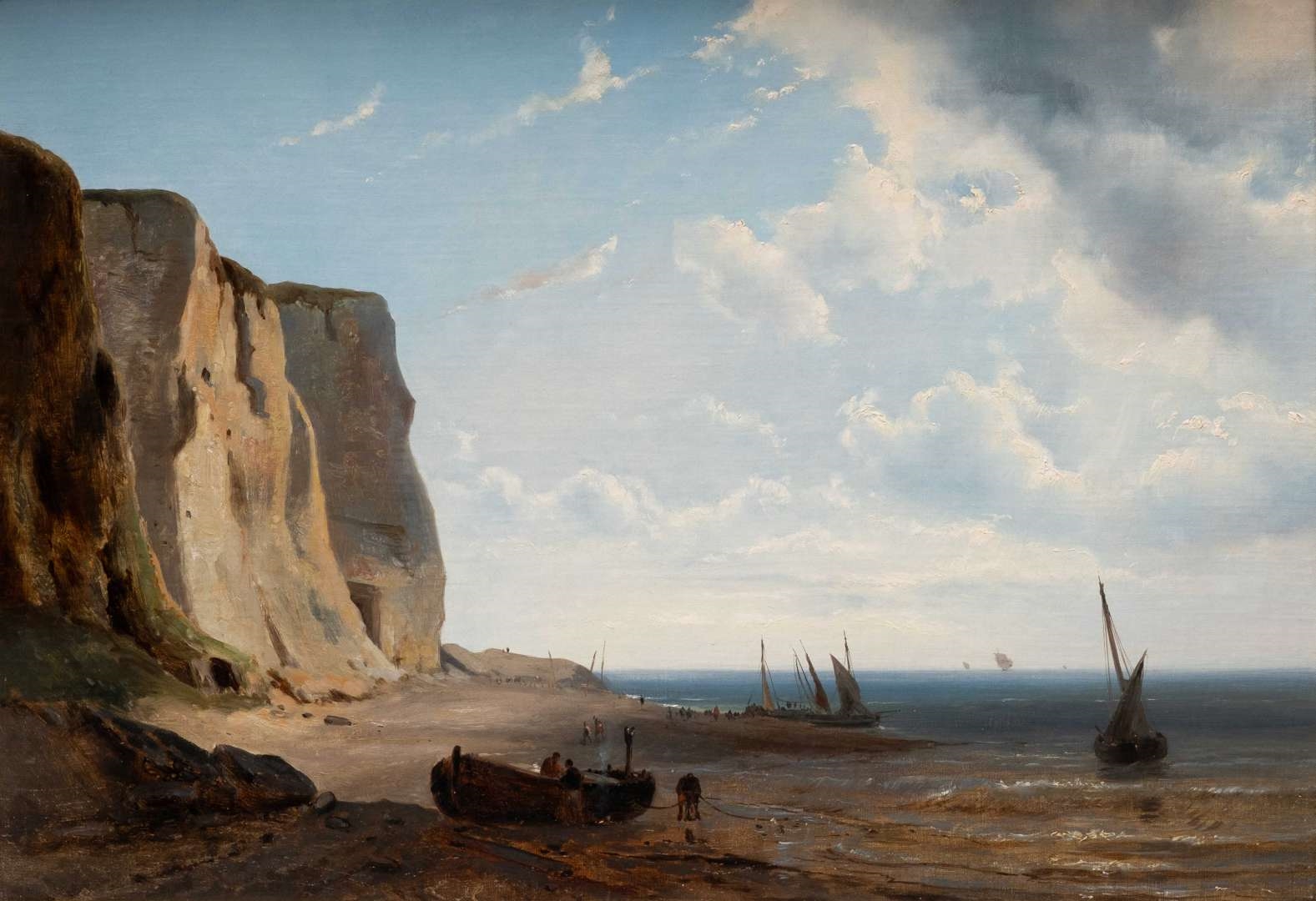 Johan Hendrik Louis Meijer | Ships on the Normandy coast (1998) | MutualArt
