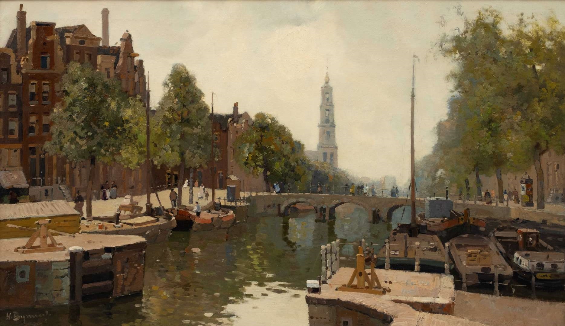 Hermanus Charles Christiaan Bogman | A VIEW OF THE PRINSENGRACHT ...