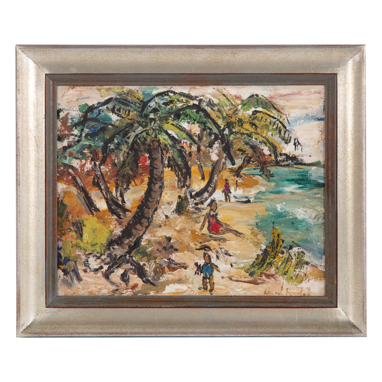 Edward Rosenfeld | Beach Scene (1906) | MutualArt