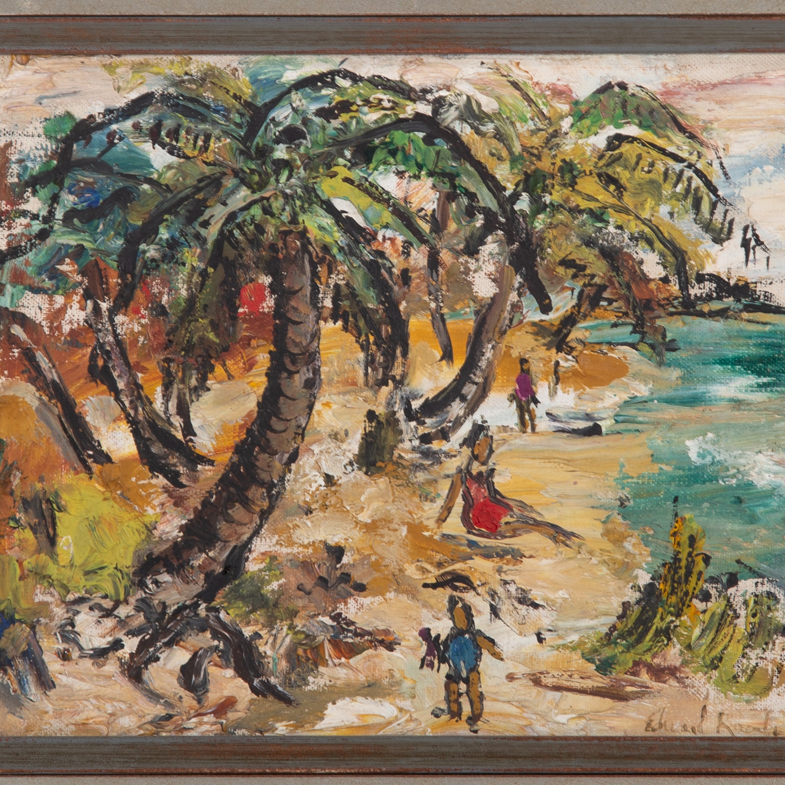 Edward Rosenfeld | Beach Scene (1906) | MutualArt