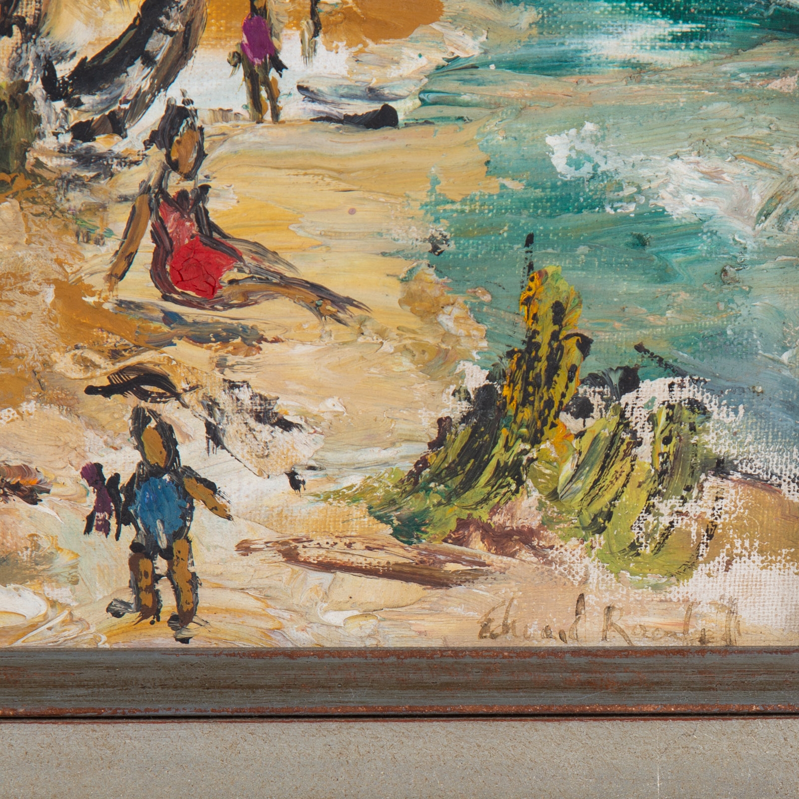 Edward Rosenfeld | Beach Scene (1906) | MutualArt