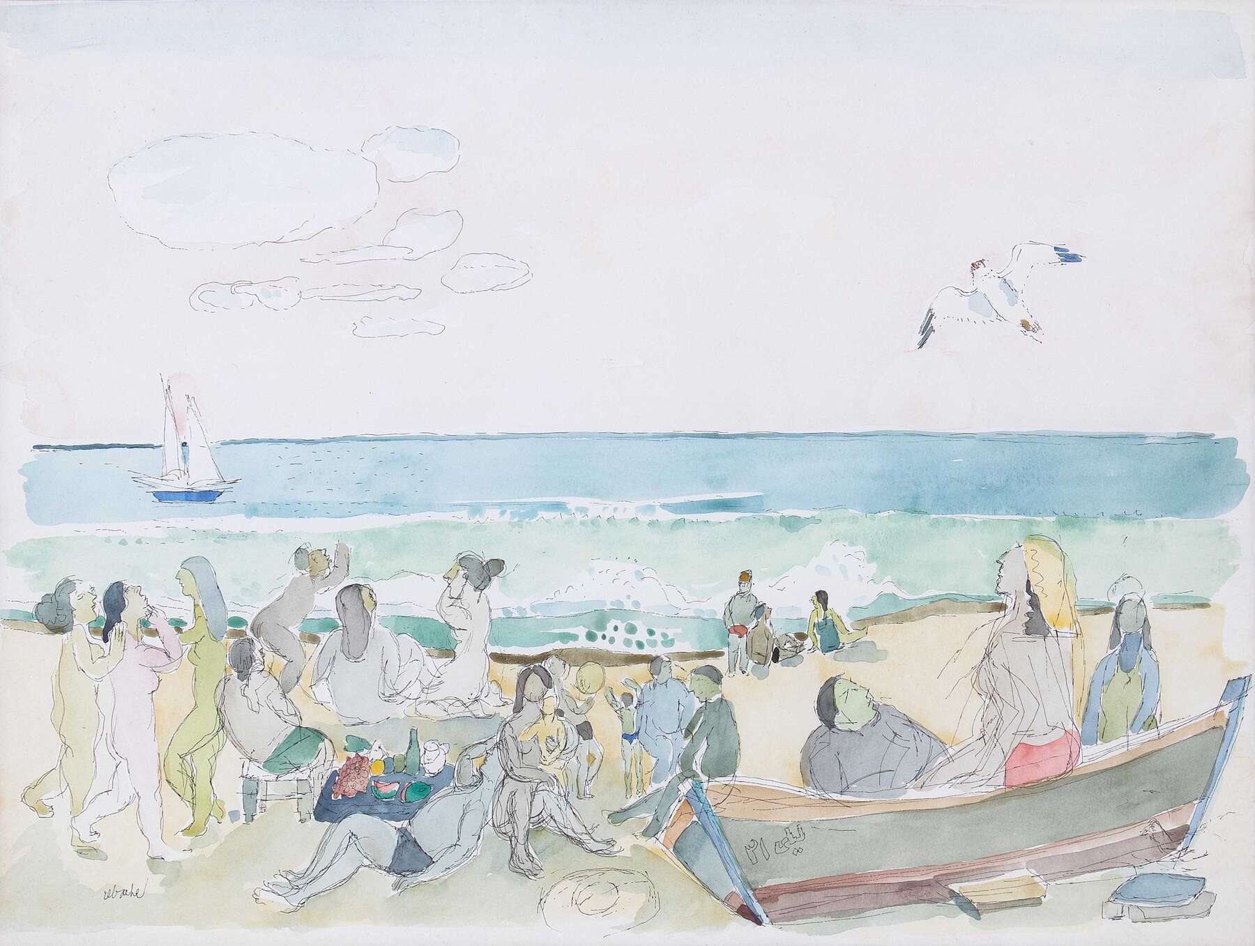 Amin El-Bacha | By the Sea | MutualArt
