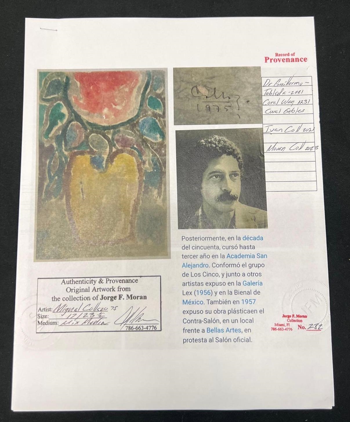 Michael Collazo | Miguel Collazo (1975) watercolor on paper (1975 ...