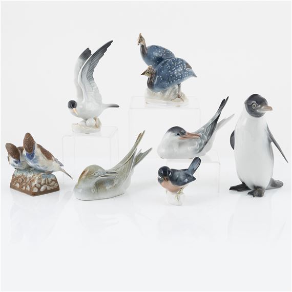 Waldemar Lindström | Seven porcelain figurines, including Waldemar ...