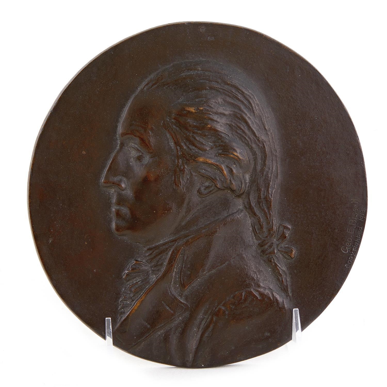 George Edwin Bissell | ROUND PLAQUE PROFILE BUST OF GEORGE WASHINGTON ...