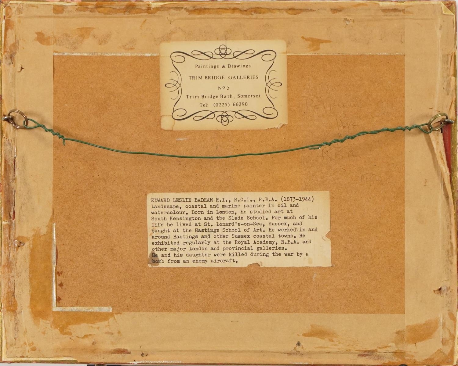 Edward Leslie Badham | Attributed to Edward Leslie Badham - Hastings ...