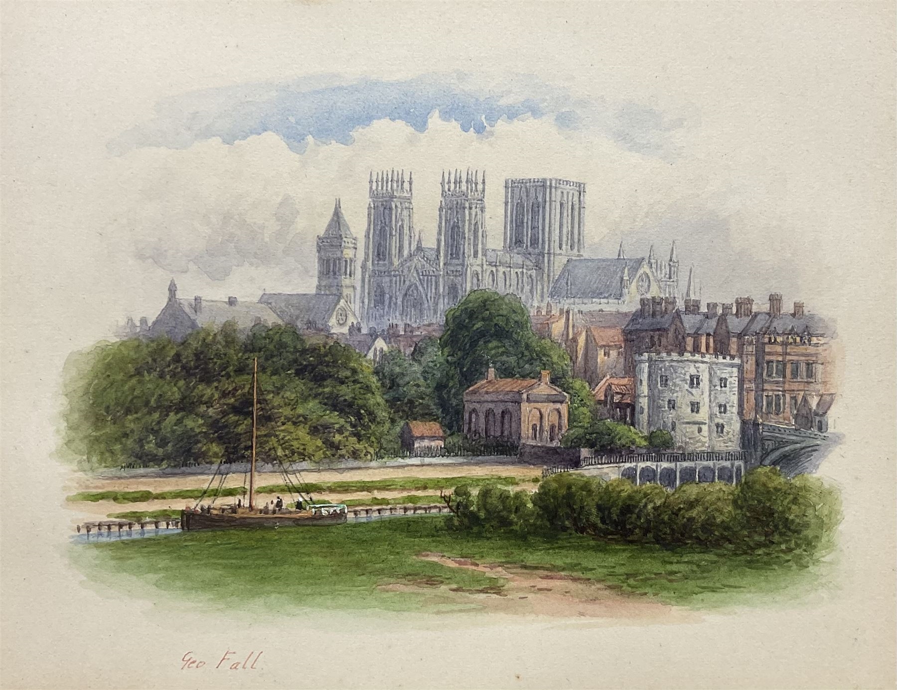 George Fall | Lendal Tower and York Minster | MutualArt